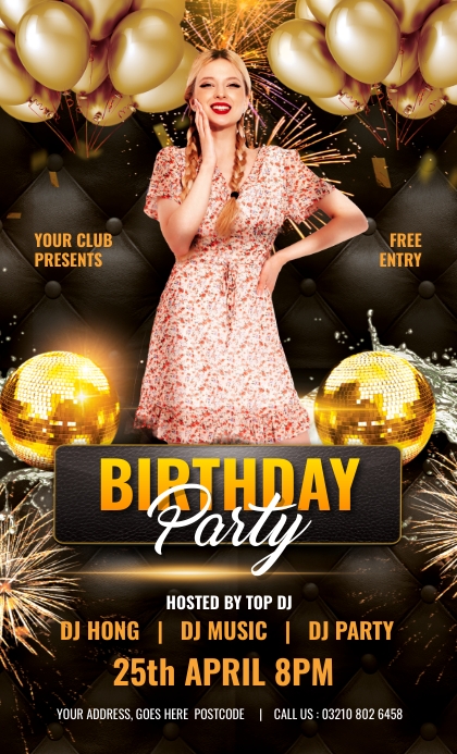 Birthday Party Flyer Template | PosterMyWall