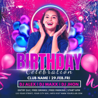 Birthday party flyer design Template | PosterMyWall