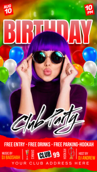 Birthday Party Flyer Template Postermywall