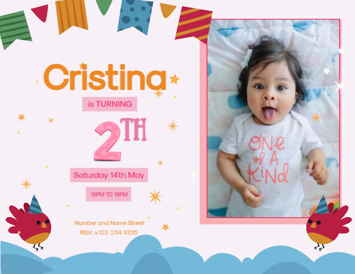 Birthday Party Flyer Size Template | PosterMyWall