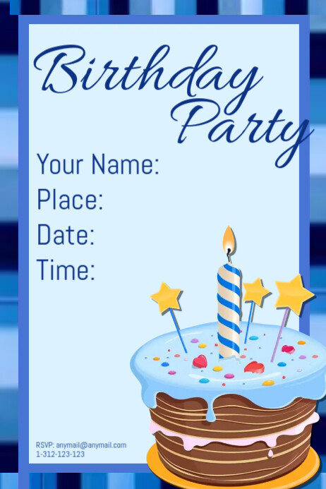 Birthday Party Template | PosterMyWall