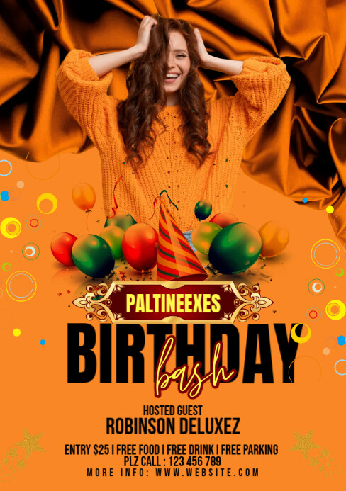 Birthday Party Flyer Template | PosterMyWall
