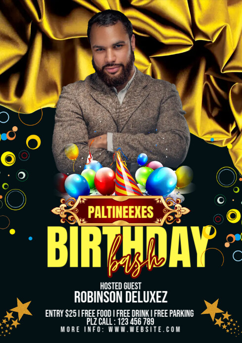 Copy of Birthday Party Flyer Template | PosterMyWall