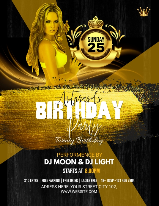 Birthday Party Flyer Template | PosterMyWall