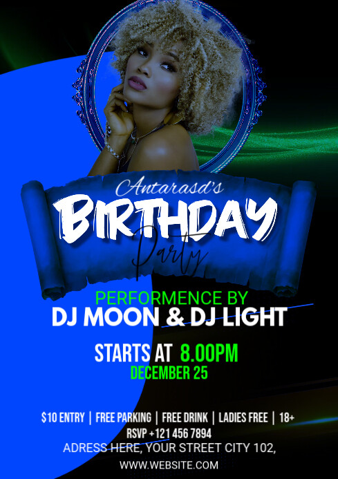 Birthday Party Flyer Template | PosterMyWall