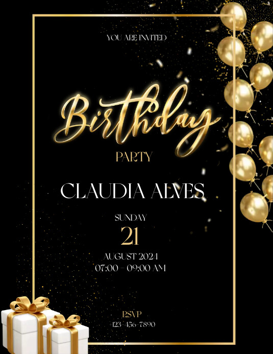BIRTHDAY PARTY FLYERS Template | PosterMyWall