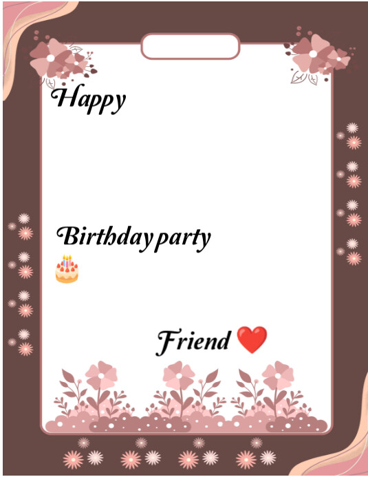 Birthday party Friend Template | PosterMyWall