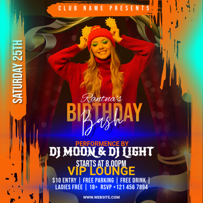 Birthday Party Instagram Post Template | PosterMyWall