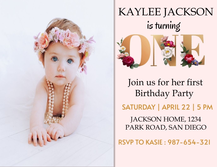 birthday party invitation card poster Template | PosterMyWall