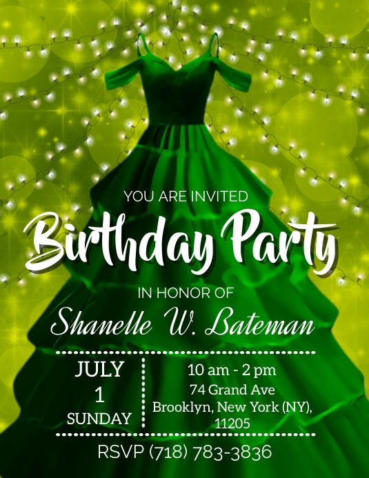 birthday party invitation Templat | PosterMyWall