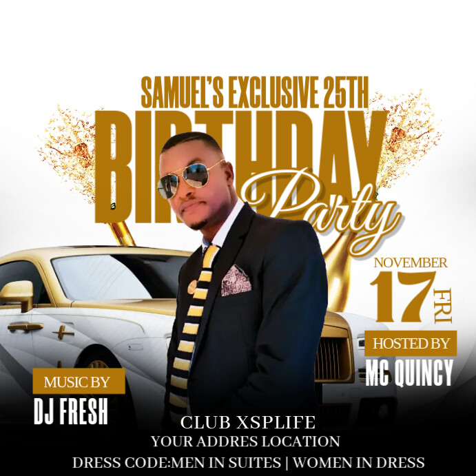 Birthday Party Invitation Template | PosterMyWall