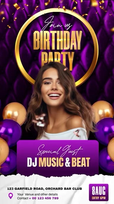 Copy of birthday party invitation | PosterMyWall