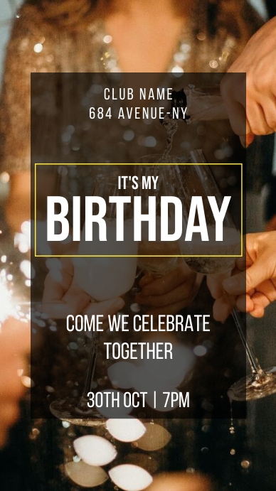 birthday party invitation Template | PosterMyWall