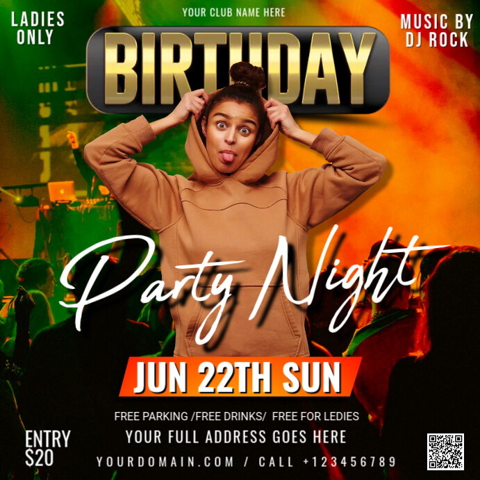 birthday party invitation Template | PosterMyWall