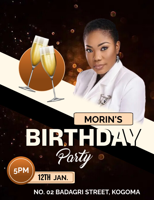 Birthday party invitation flyer Template | PosterMyWall