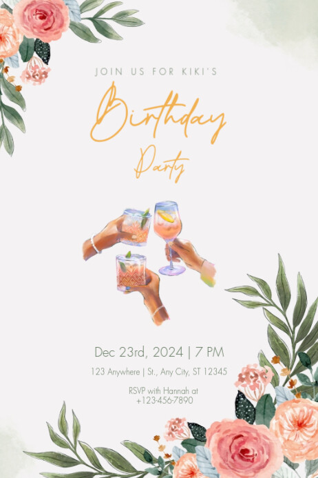 Plantilla de Birthday Party Invitation Post | PosterMyWall