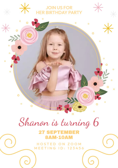 Birthday Party Invitation Template | PosterMyWall