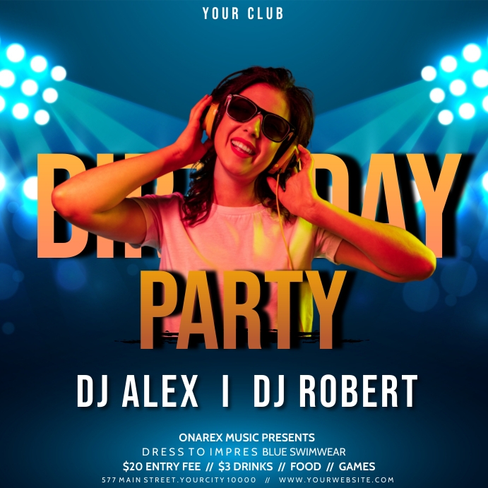 Birthday Party Invitational Template | PosterMyWall