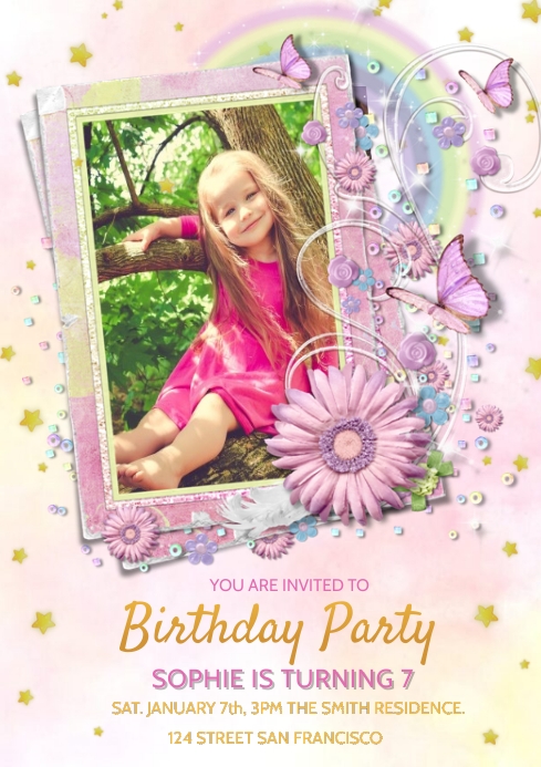 Undangan Pesta Ulang Tahun Templat | PosterMyWall