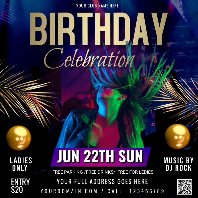 Copy of birthday Party invitations | PosterMyWall