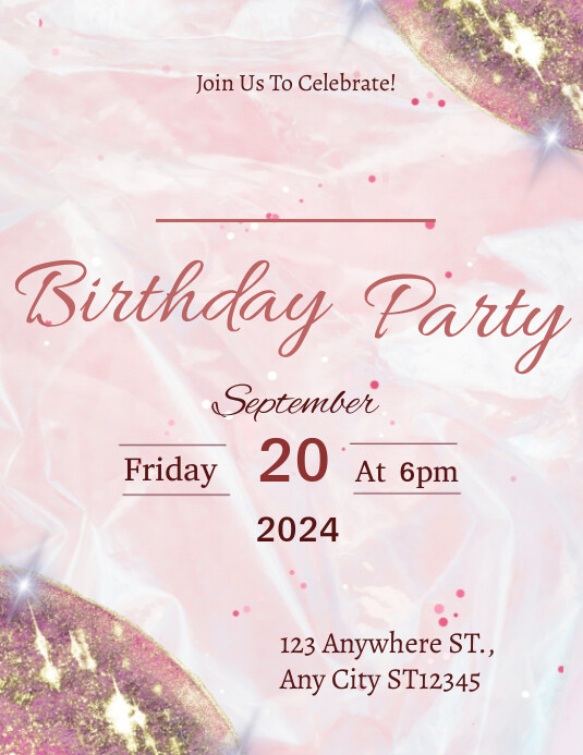 Birthday party poster design 2024 Templat | PosterMyWall