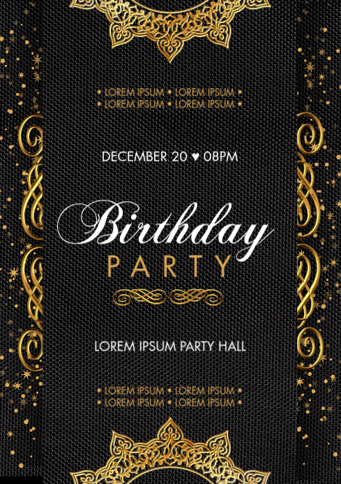 BIRTHDAY PARTY POSTER Template | PosterMyWall
