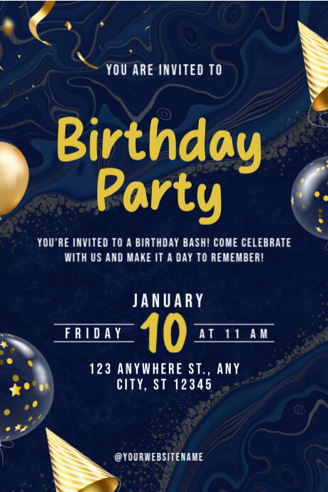 Copy of Birthday Party Poster | PosterMyWall