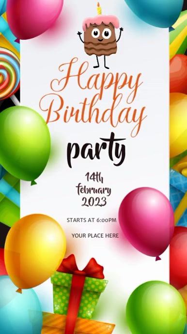 birthday party poster Template | PosterMyWall