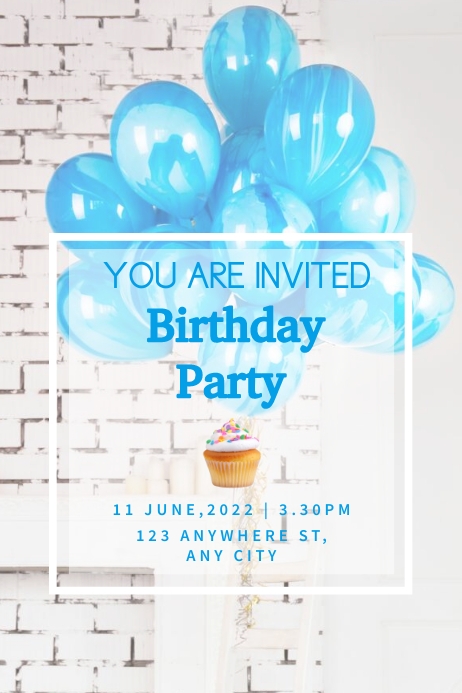 Birthday Party Poster Template | PosterMyWall