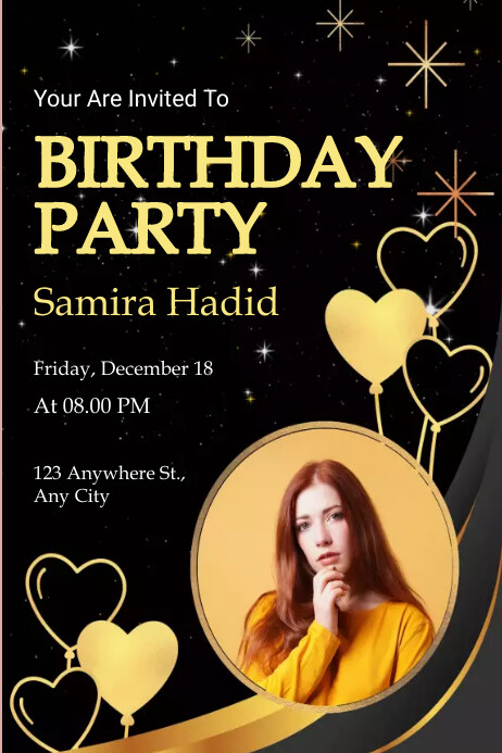 Birthday Party Poster Template | PosterMyWall