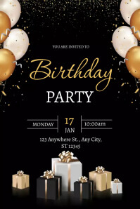 Birthday Party Poster Template | PosterMyWall