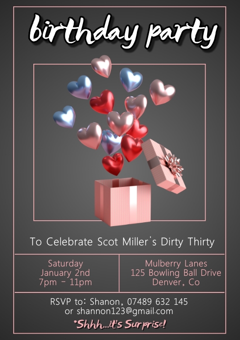 birthday Party Poster Template | PosterMyWall