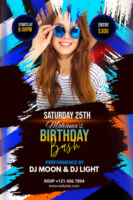 Birthday Party Poster Template | PosterMyWall