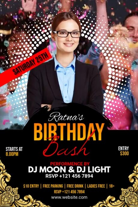Birthday Party Poster Template | PosterMyWall