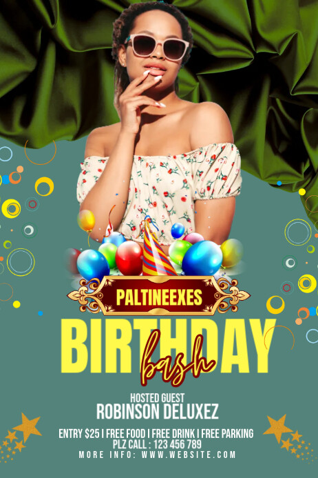 Birthday Party Poster Template | PosterMyWall