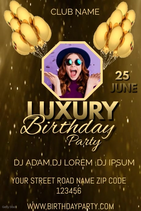 BIRTHDAY PARTY TEMPLATE | PosterMyWall