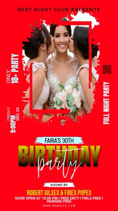 Birthday Party WhatsApp Status Template | PosterMyWall