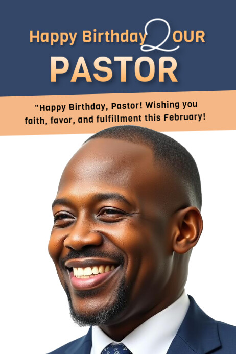 Birthday pastor Template | PosterMyWall