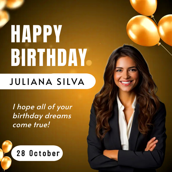 Birthday post 10 Template | PosterMyWall