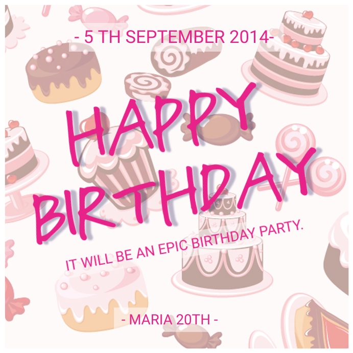 BIRTHDAY POST Template | PosterMyWall
