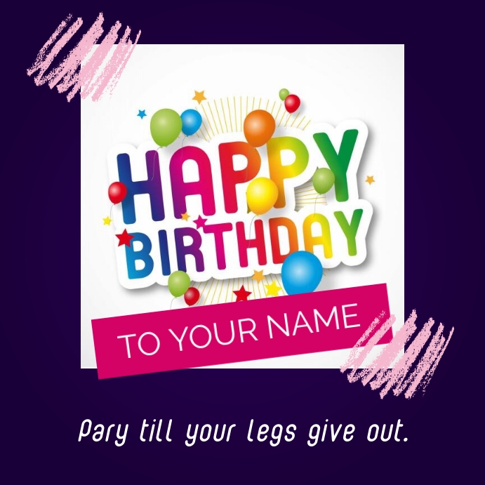 Birthday Post Template | PosterMyWall