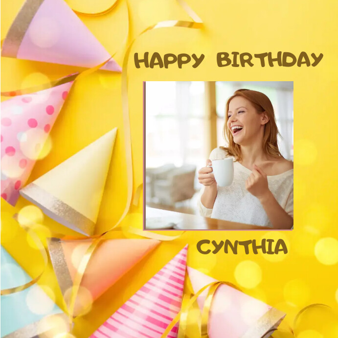 Plantilla de Birthday post template | PosterMyWall