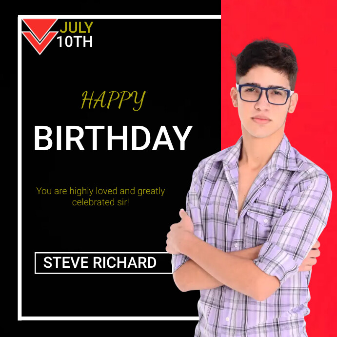 Plantilla de Birthday Poster Design Template | PosterMyWall