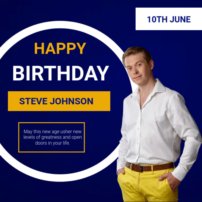 Birthday Poster Design Template | PosterMyWall