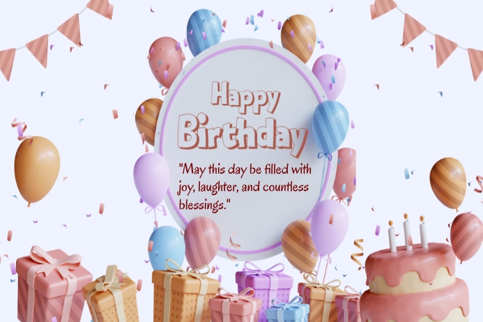 Birthday Poster Design Template | PosterMyWall