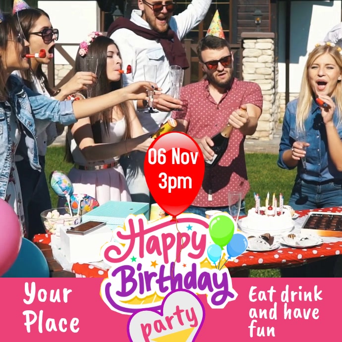 birthday poster Template | PosterMyWall
