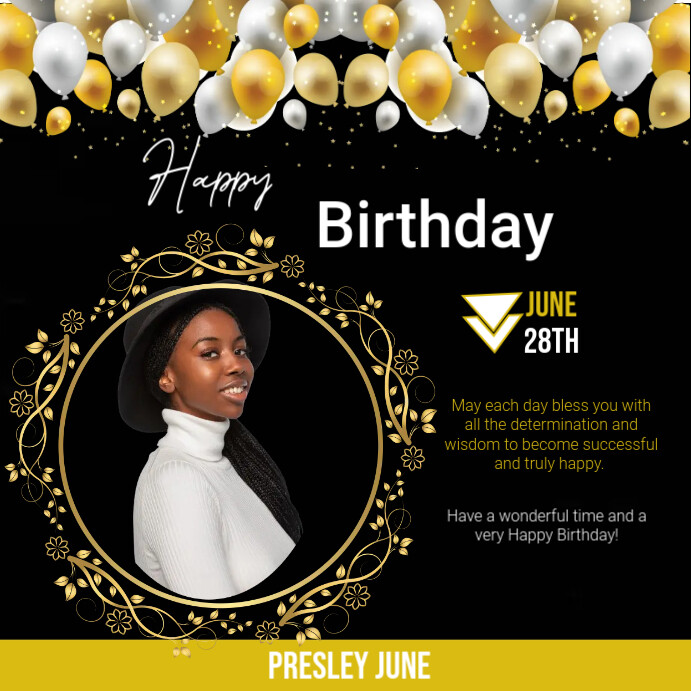 Birthday Poster Design Template | PosterMyWall