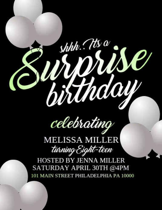 Birthday Template PosterMyWall Birthday Template PosterMyWall