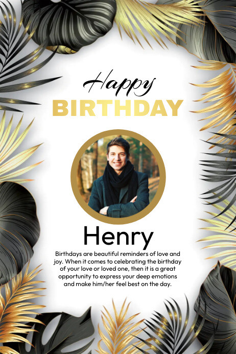 Birthday poster template | PosterMyWall