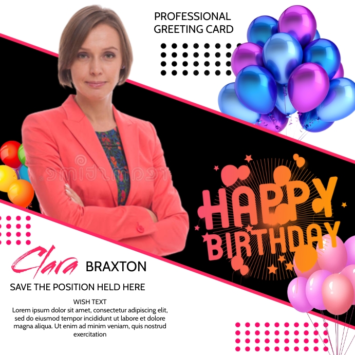 birthday professional card Template | PosterMyWall